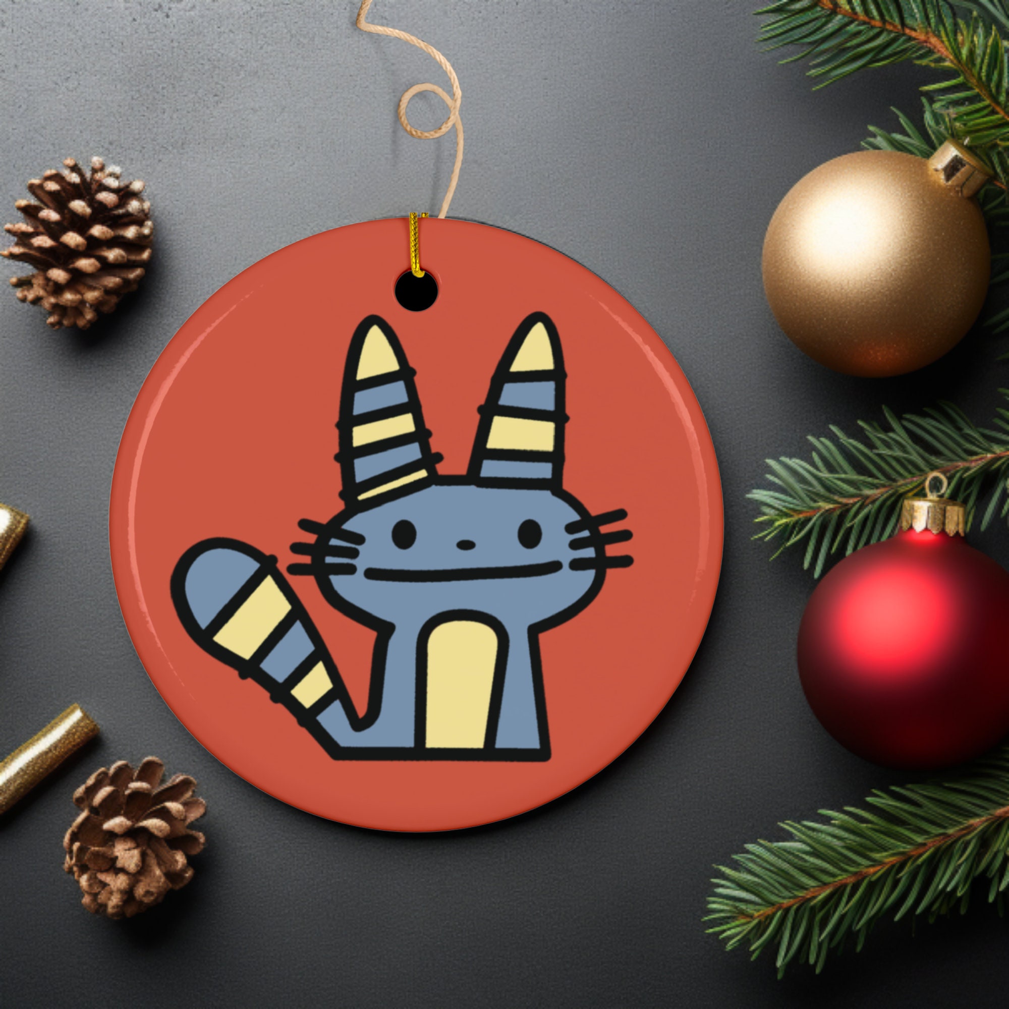 Cartoon Loth Cat Ceramic Ornament Adorable Double-sided - Etsy