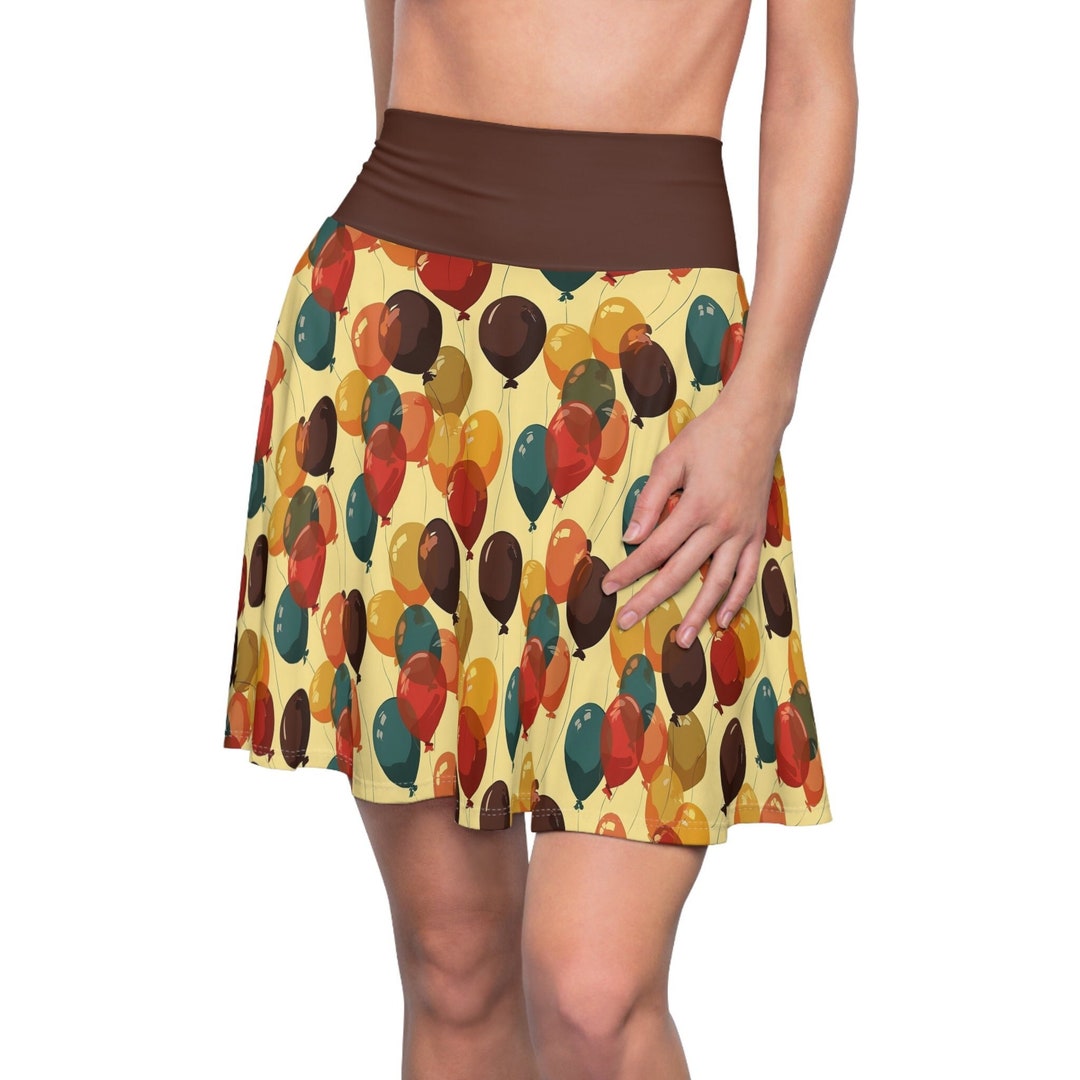 Colorful Carl and Ellie's House Balloons Skater Skirt Embrace Every ...