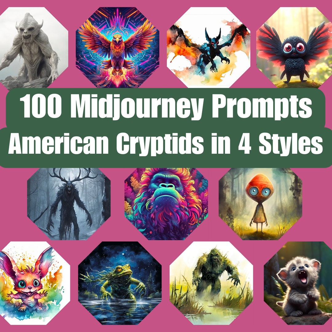 100 AI Midjourney Prompts to Create American Cryptid Monsters Art in 4 ...