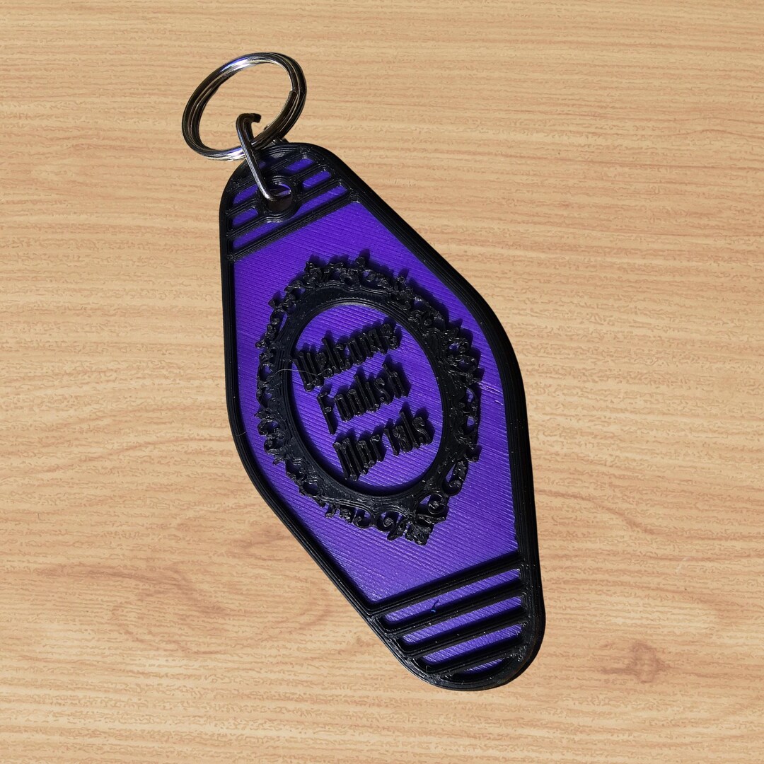 Haunted Mansion Retro Vintage Style Keychain / Welcome Foolish Mortals ...