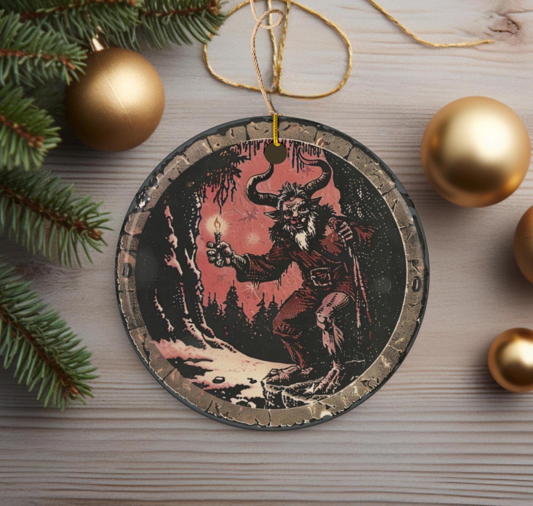 Vintage Krampus Style Christmas Ornament | Krampus Light in the Woods ...
