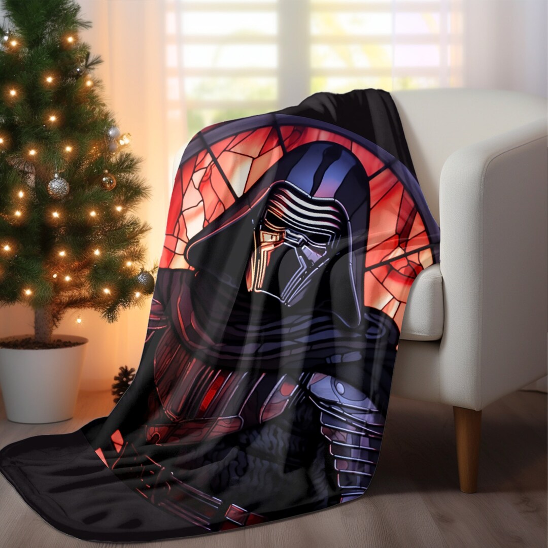 Unleash Galactic Darkness With Kylo Ren - Stained Glass Style Minky ...