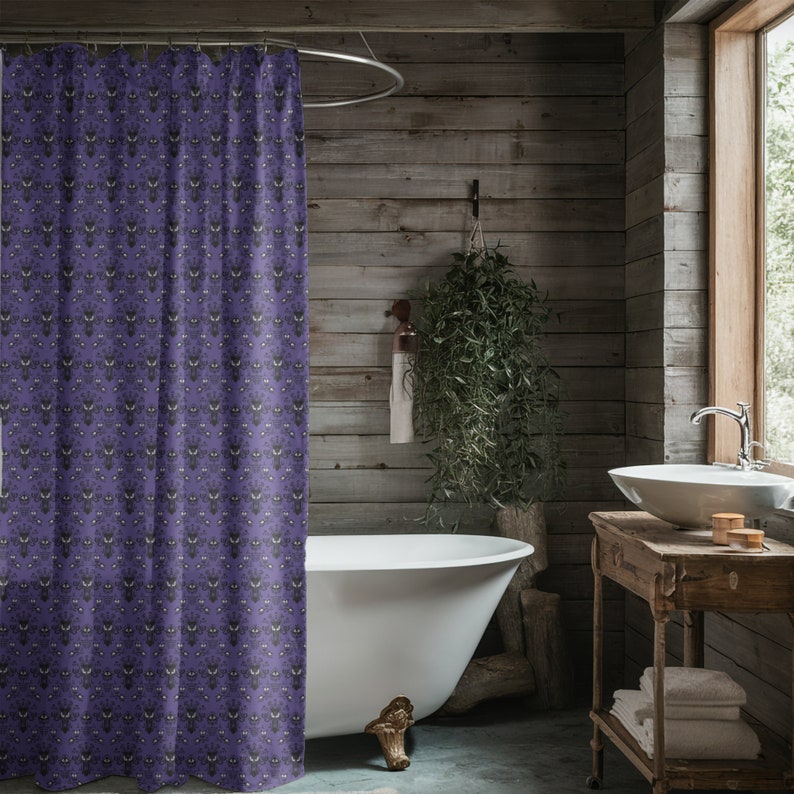 Inspired by Disney's Haunted Mansion Wallpaper - Embrace Spooky Shower ...