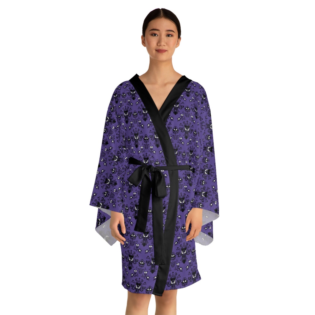 Haunted Mansion Wallpaper Kimono-styled Robe Hauntingly - Etsy