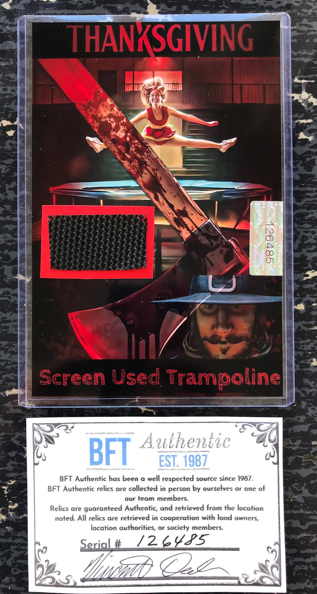Thanksgiving Horror Movie Authentic Trampoline Piece With COA - Etsy