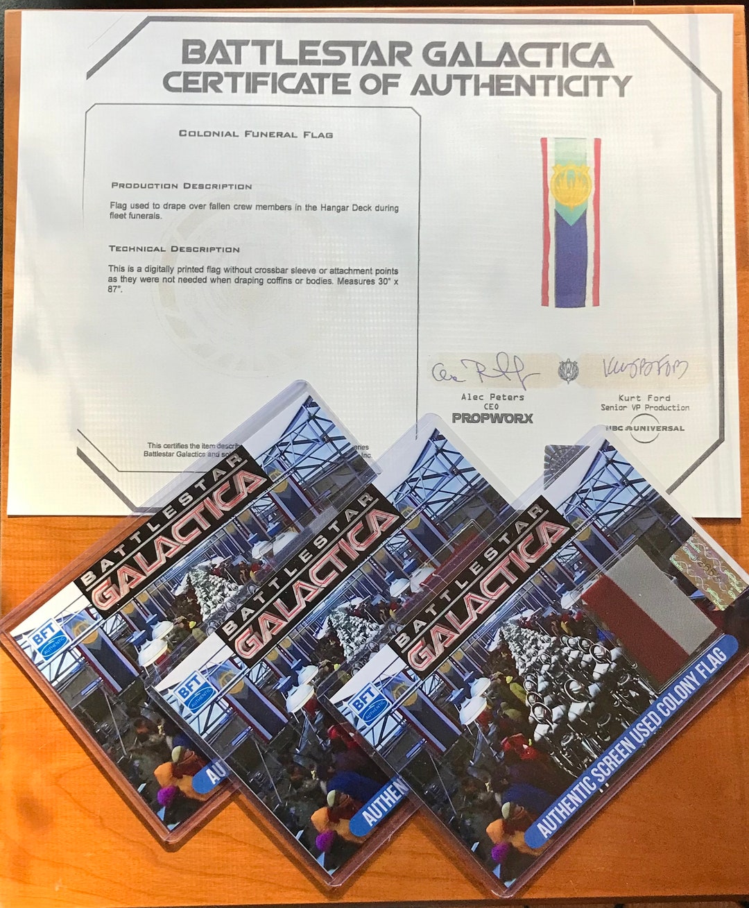 Battlestar Galactica Screen Used Prop Colony Flag Swatch - Etsy