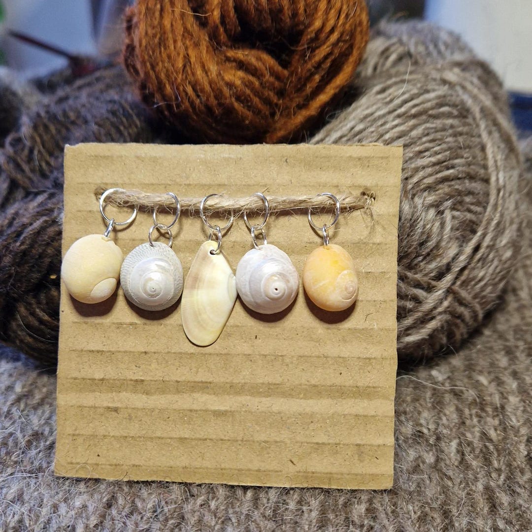 Stitch Markers for Knitting, Sea Shell Stitch Markers, Knitting ...