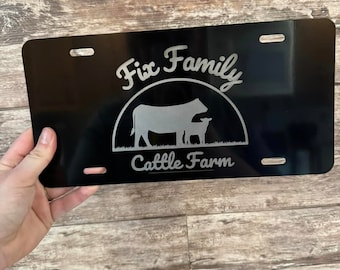 Personalized License Plate, Your Choice of Image/words, Custom License ...