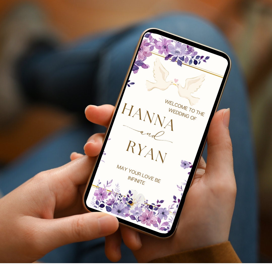 Digital Wedding Reception Invitation PDF Plantillas De Invitaciones De ...