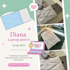 Laptop Sleeve Sewing Pattern Laptop Case PDF Sewing Instructions ...