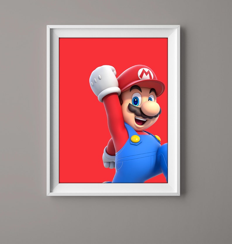 6 A4 Mario Digital Wall Art, Wall Decor, Gaming Posters, Video Game ...