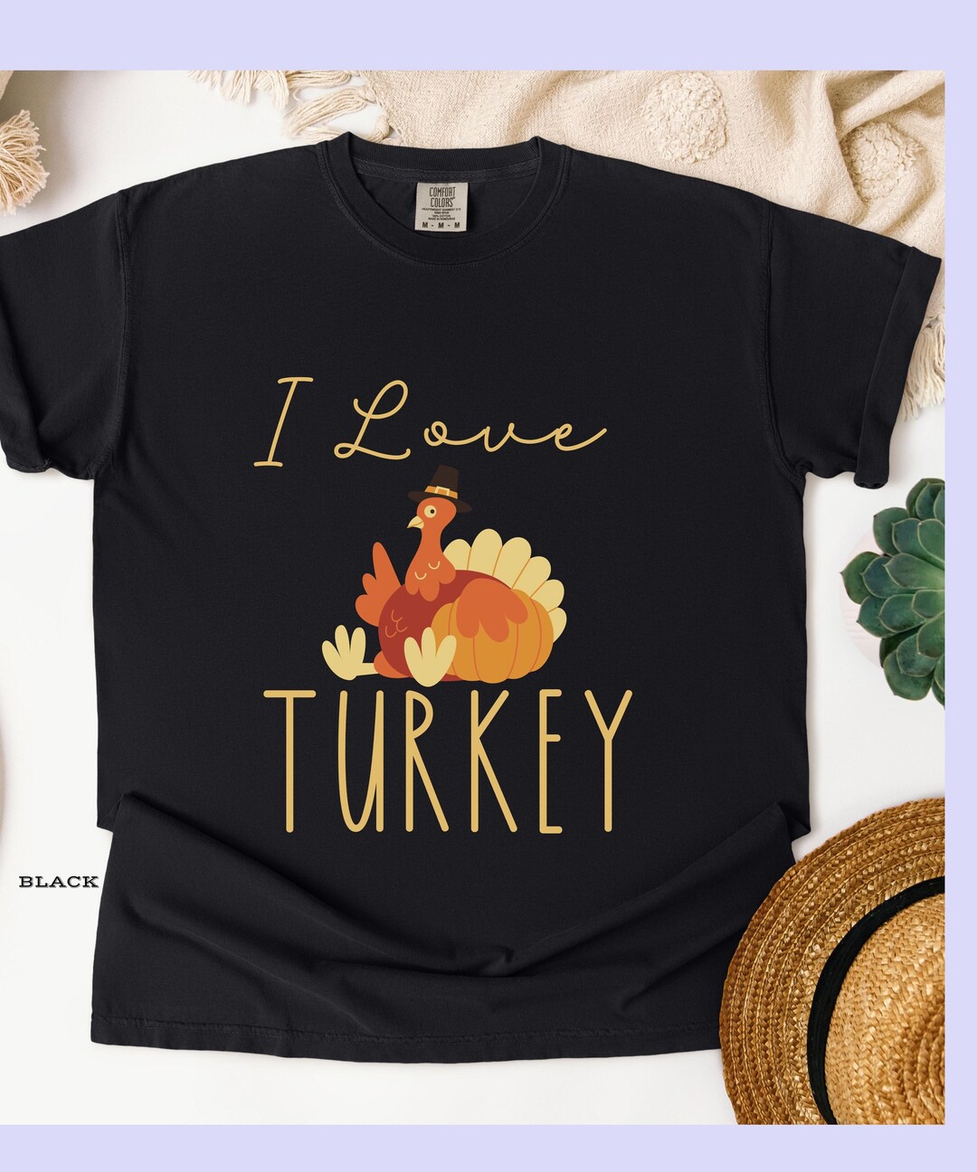 Turkey Lover, Friendsgiving, Thanksgiving Shirt, Comfort Colors Tee ...