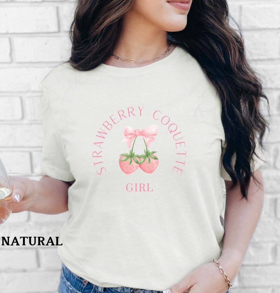 Coquette Clothing, Coquette Top, Coquette Shirt Aestheics, Strawberry ...