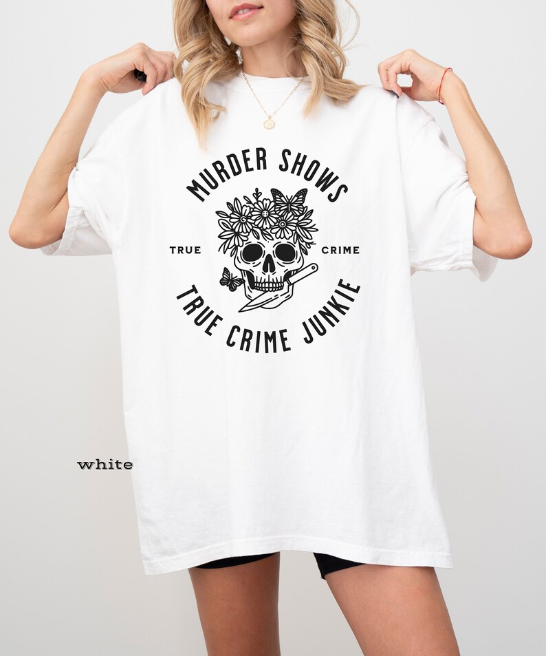 Flower Skull Shirt, Murder Show Podcast, Podcast Lover, Comfy Clothes ...