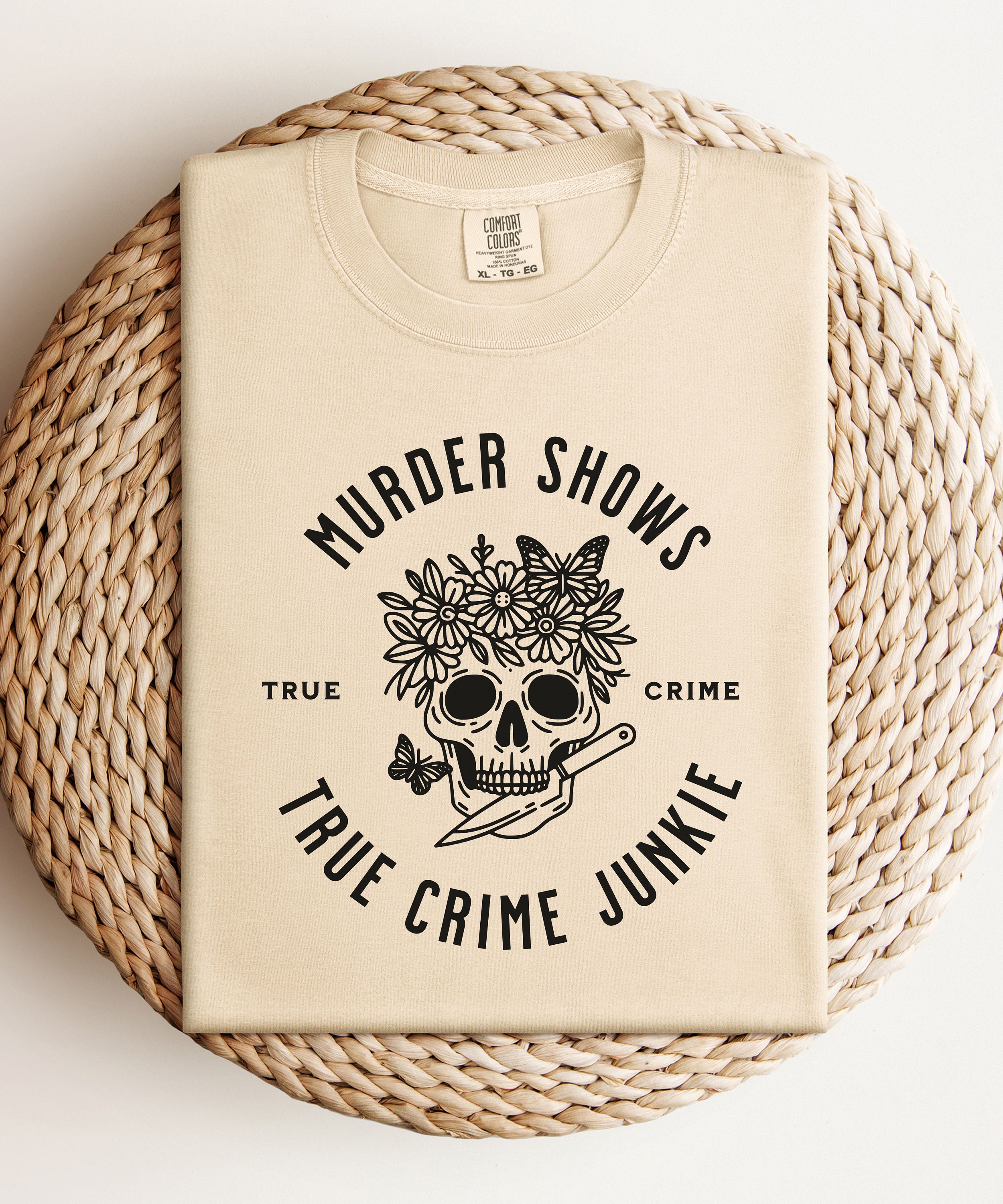 Flower Skull Shirt, Murder Show Podcast, Podcast Lover, Comfy Clothes ...