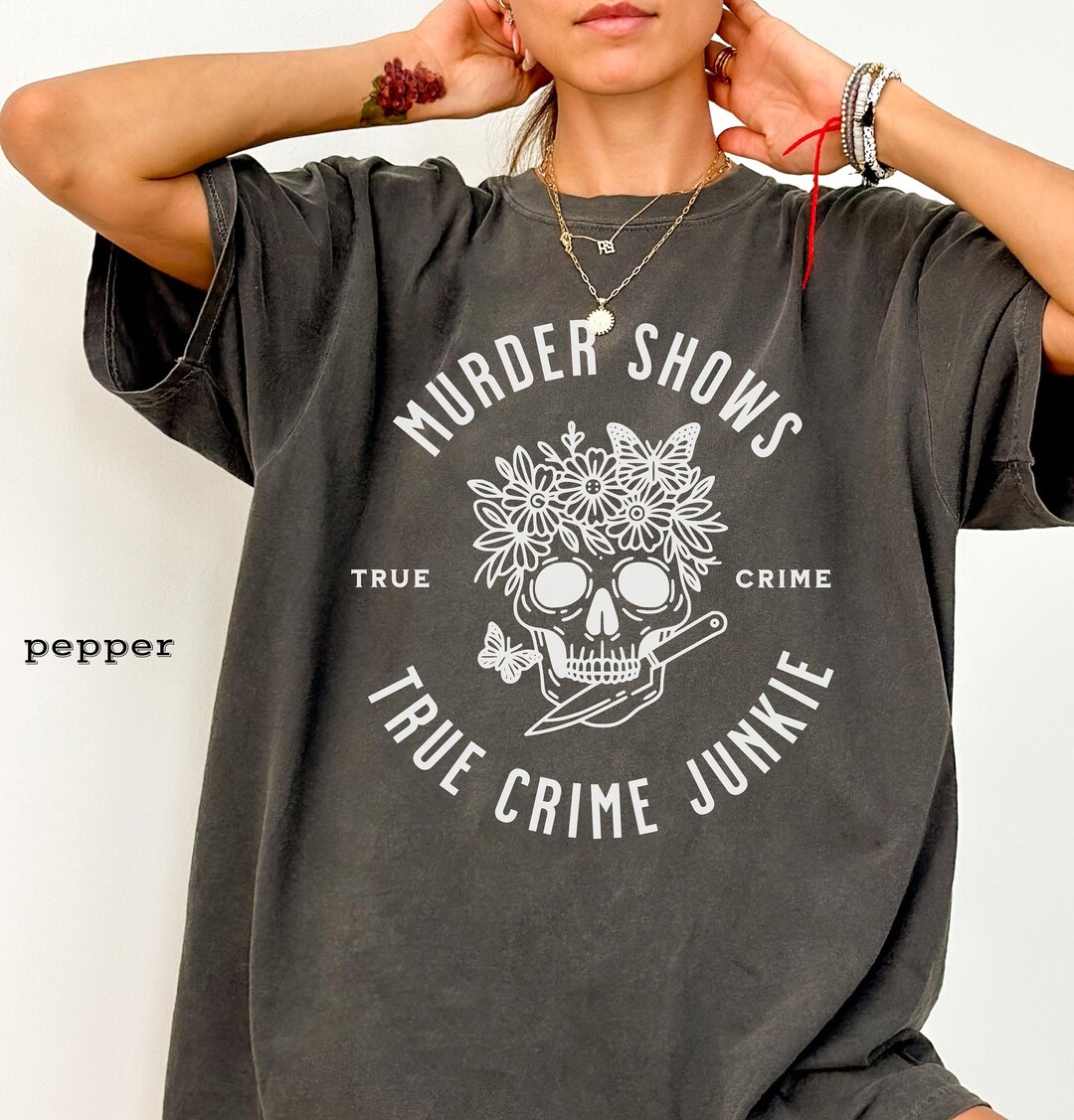 Flower Skull Shirt, Murder Show Podcast, Podcast Lover, Comfy Clothes ...