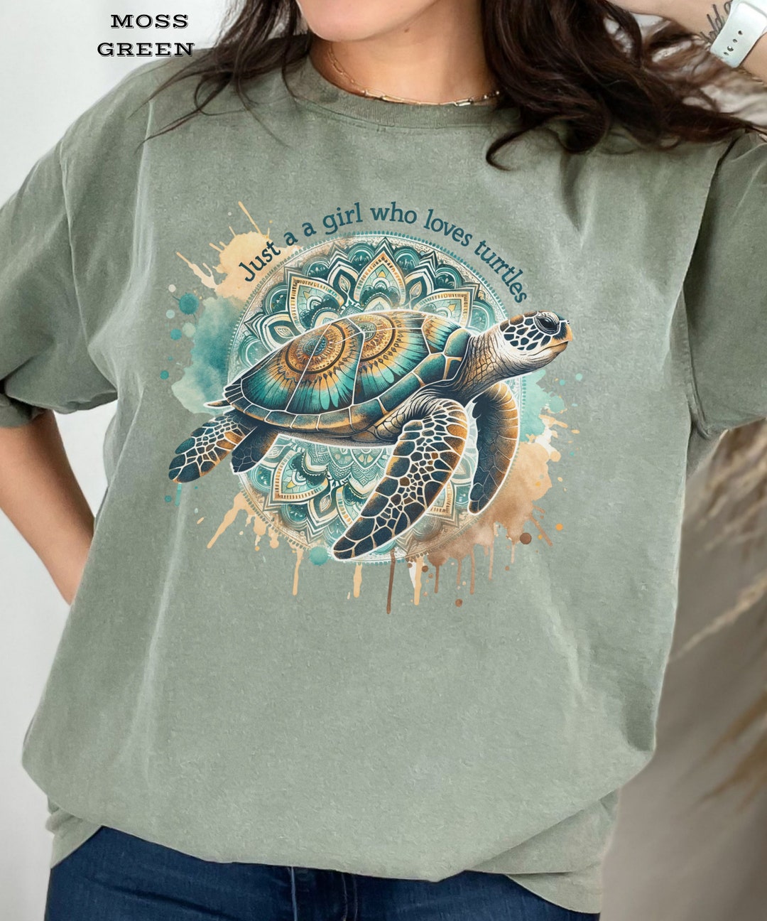 Watercolor Tortoise Shirt,colorful Sea Turtle Shirt,ocean Life Shirt ...