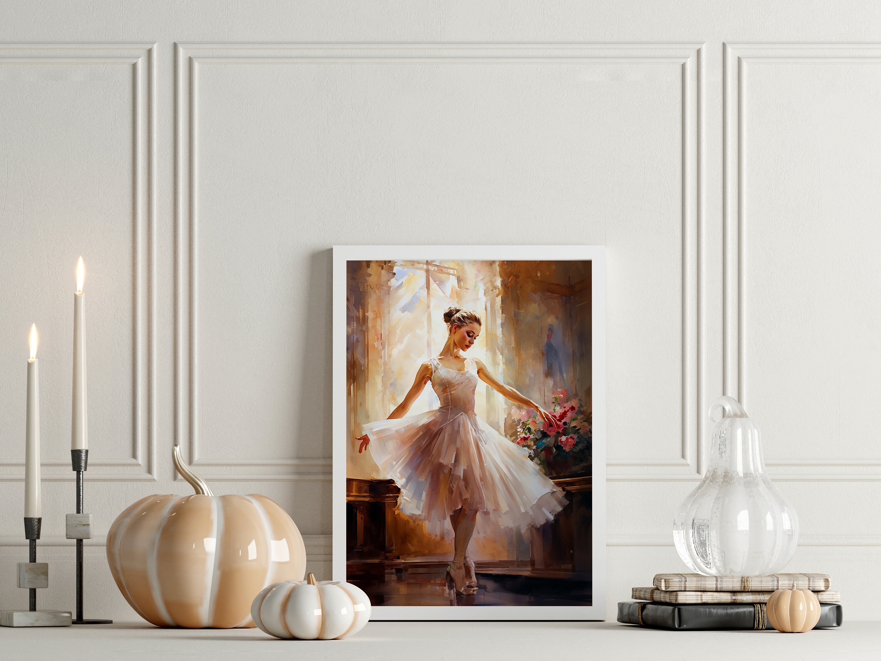 Ballet Inspired Watercolor Canvas3 Thick Canvas Art With a High-quality ...