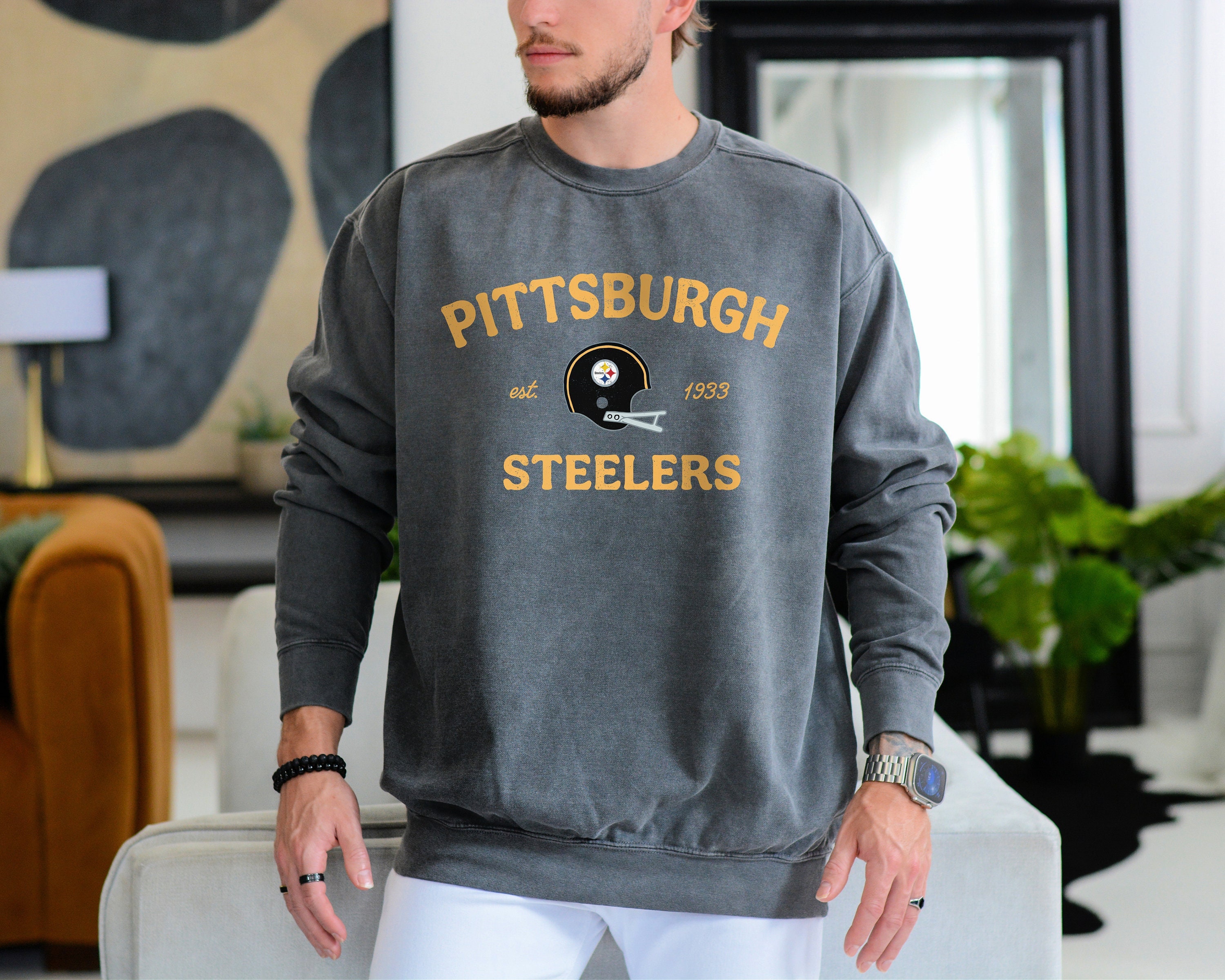 Comfort Colors® Pittsburgh Steelers Sweater, Pittsburgh, Steelers ...
