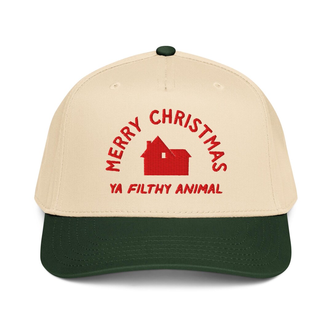 Merry Christmas Ya Filthy Animal 5 Panel Hat, Home Alone Hat - Etsy