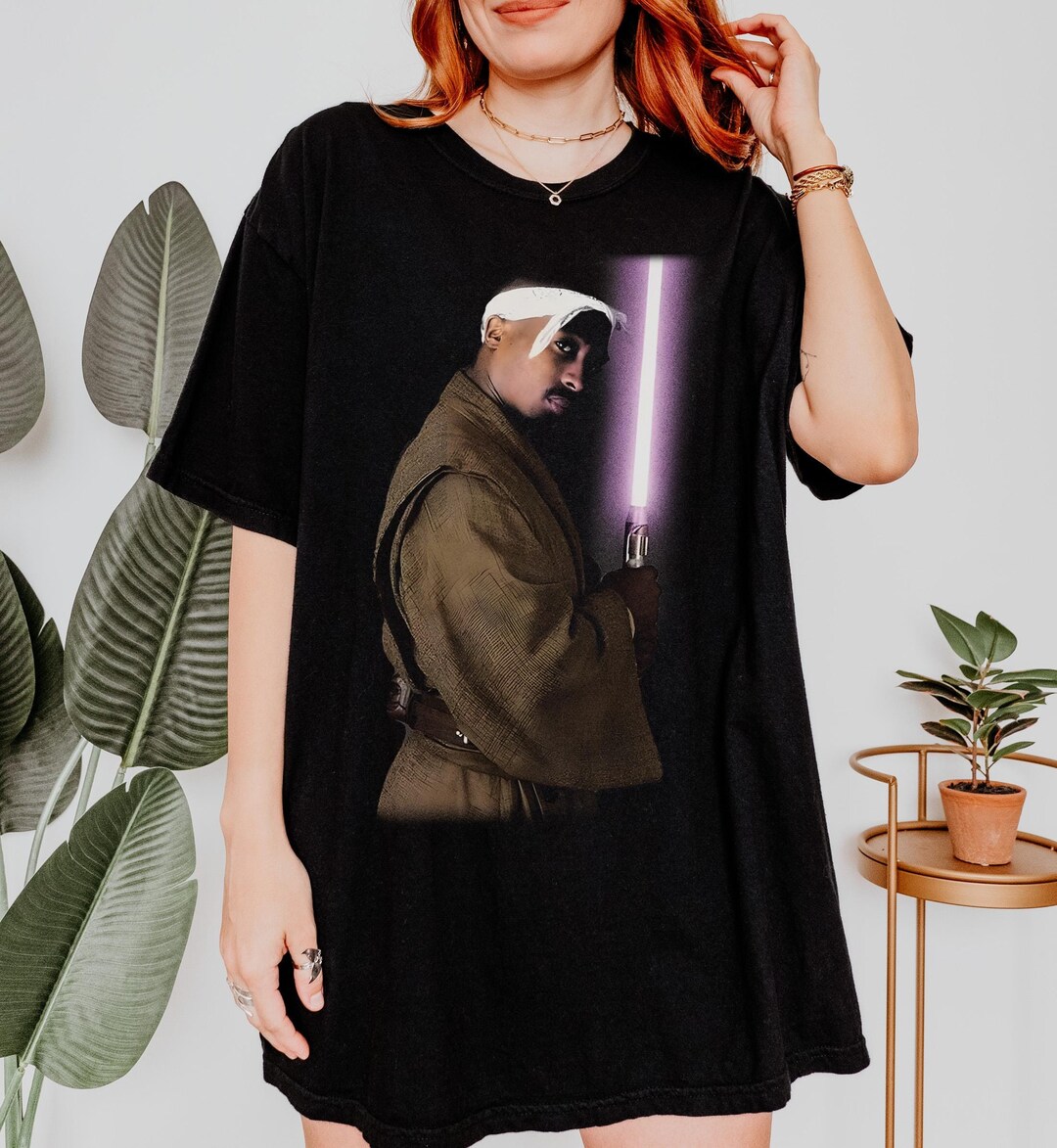 Comfort Colors® Tupac Jedi T-shirt, Vintage, Samuel L. Jackson, Tupac ...