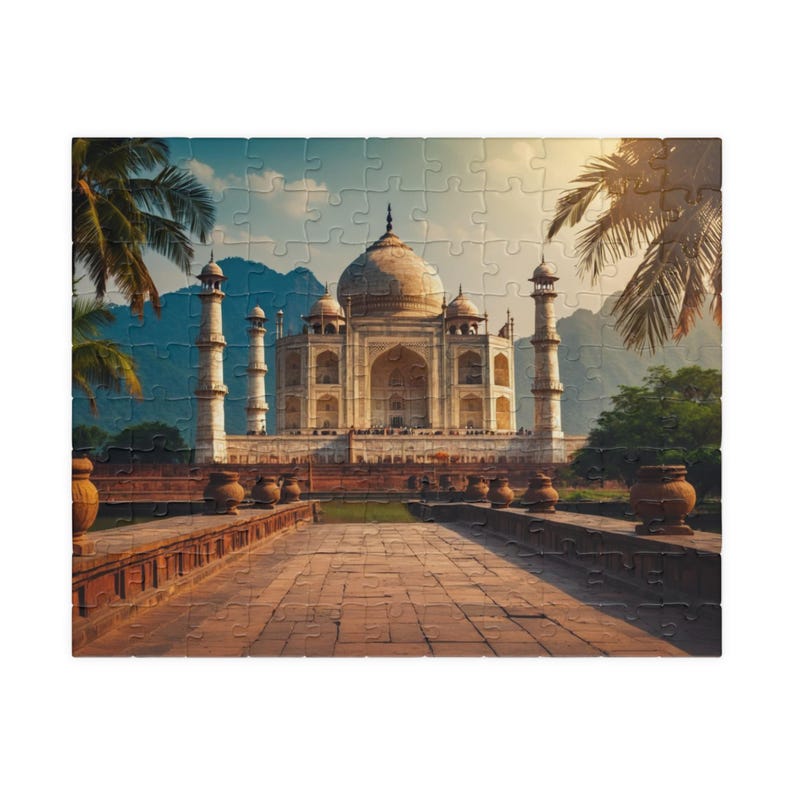 Puzzle (110, 252, 520, 1014-piece), Taj Mahal, India, World Wonder ...