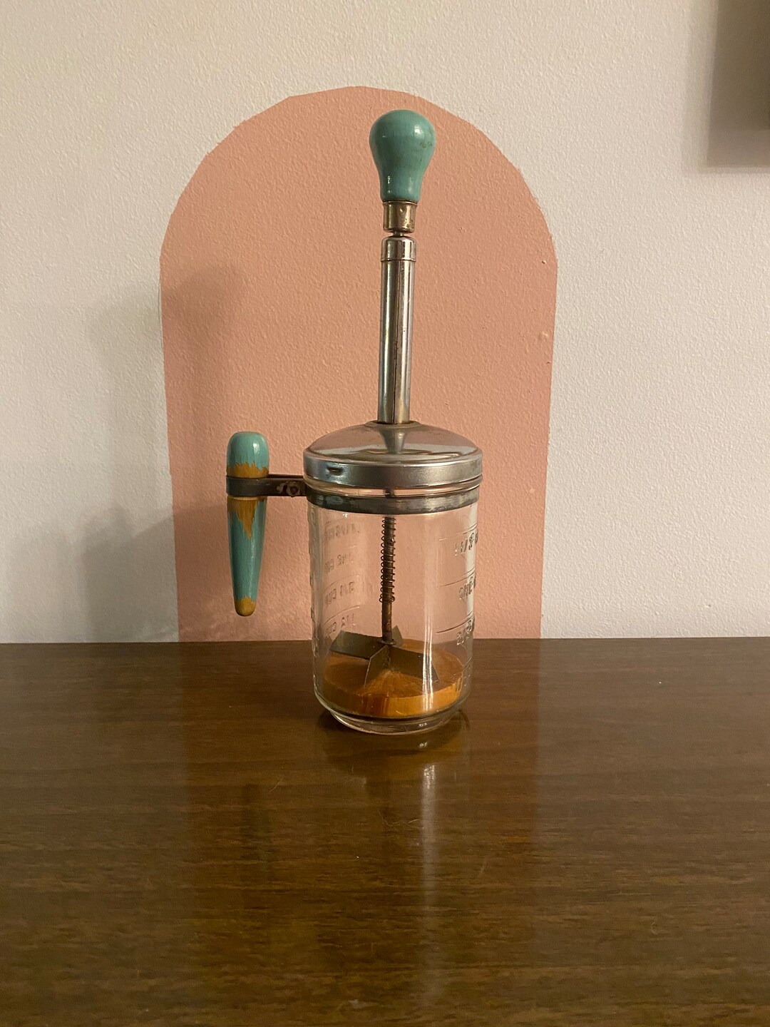 Vintage 1940s Turquoise Aqua Hazel Atlas Food Nut Chopper - Etsy