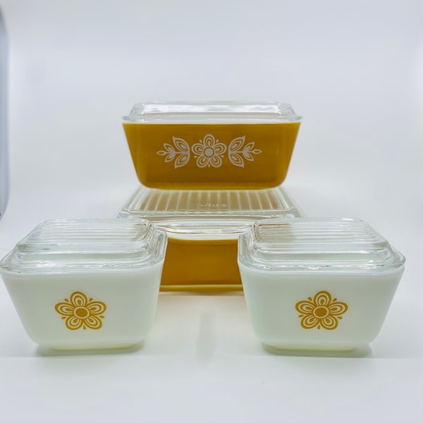 Pyrex Refrigerator Set - Etsy