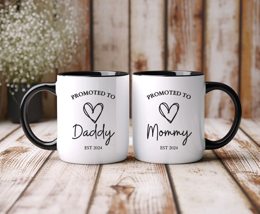 New Parents Mug Set, Ideal Gift for New Mom and Dad, Soon-to-be Parents ...