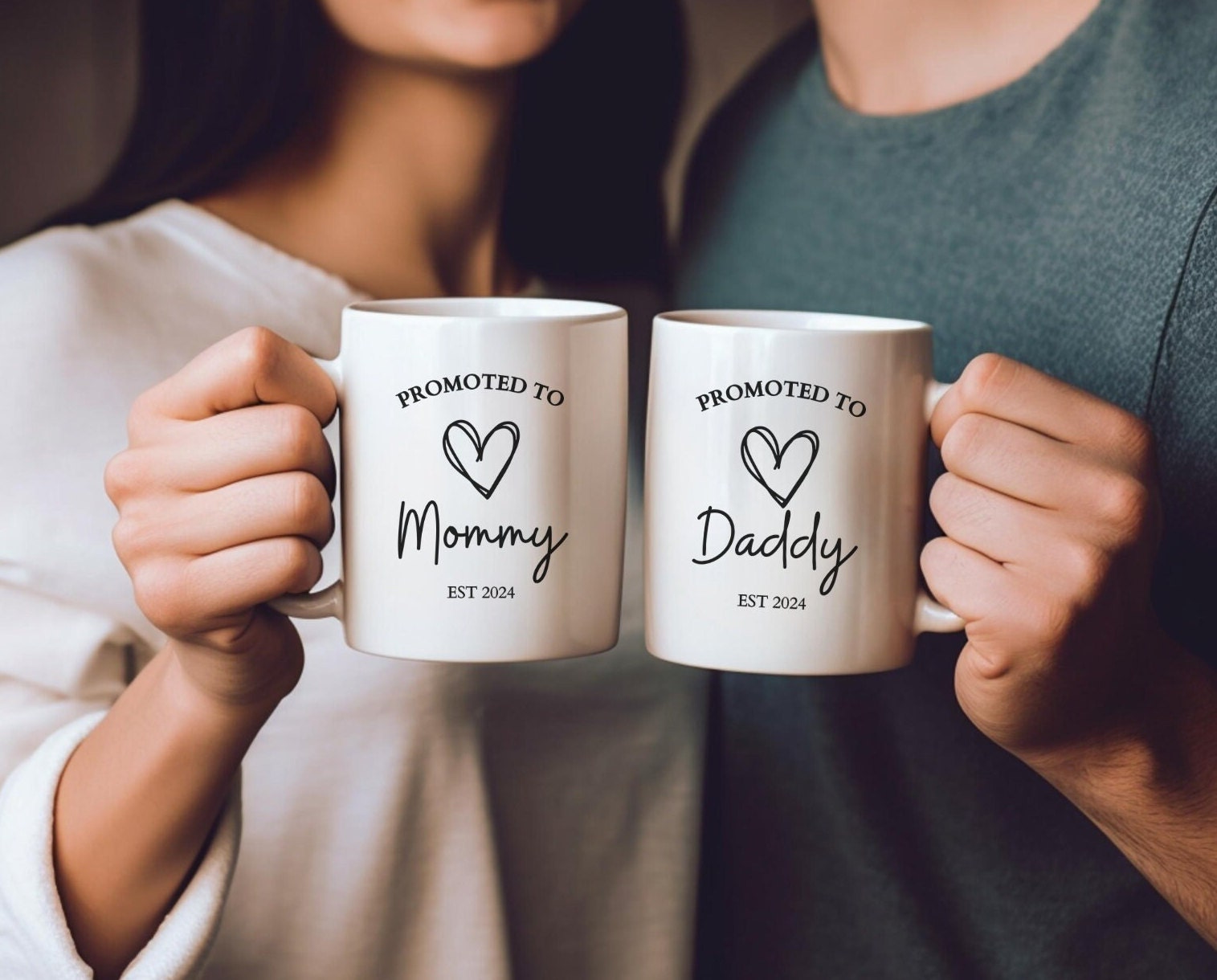 New Parents Mug Set, Ideal Gift for New Mom and Dad, Soon-to-be Parents ...