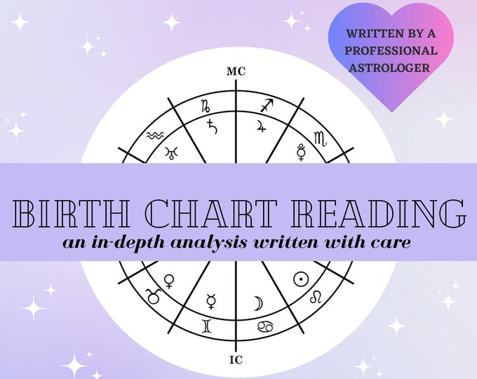 Full Birth Chart Reading - A Personalized, In-depth Analysis - Etsy