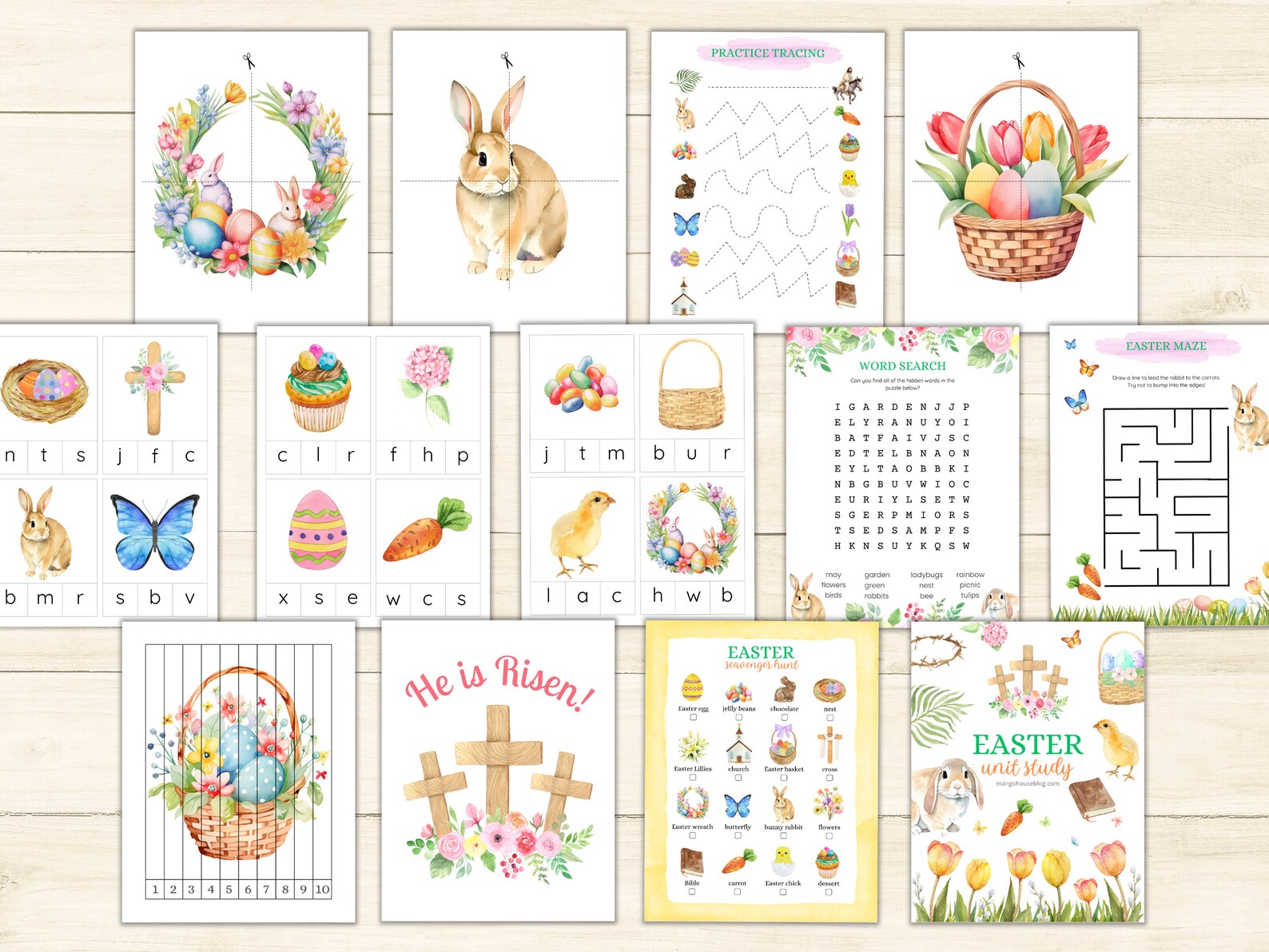 Easter Unit Study, Easter Kids Activities, Easter Scripture Cards ...