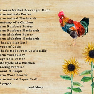 Farm Animals Unit Study: Learning Activity Bundle (printable) - Etsy