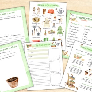Garden Unit Study, Gardening Activity Pack, Spring Garden Bundle ...