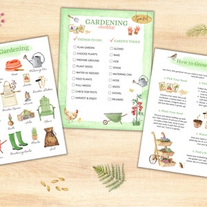 Spring Gardening Journal Activity: Homeschool Printable (PDF) - Etsy
