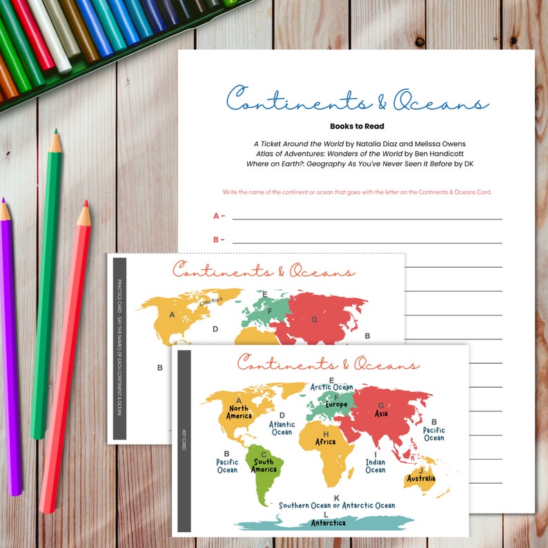 World Geography Unit Study, 7 Continents Study, Animals of the World ...