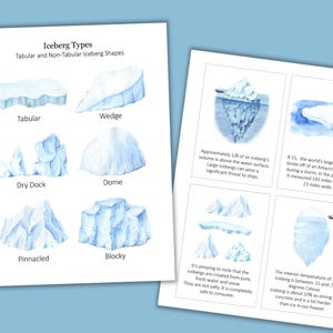 Iceberg Unit Study: Homeschool Printable Bundle, Diorama Craft - Etsy