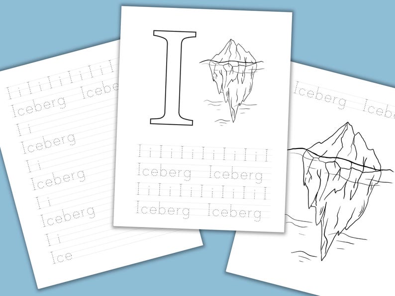 Iceberg Unit Study: Homeschool Printable Bundle, Diorama Craft - Etsy