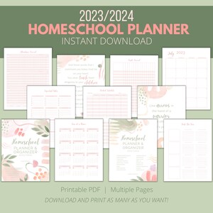 Homeschool Planner, Homeschool Planner Printable, Homeschool Planner ...