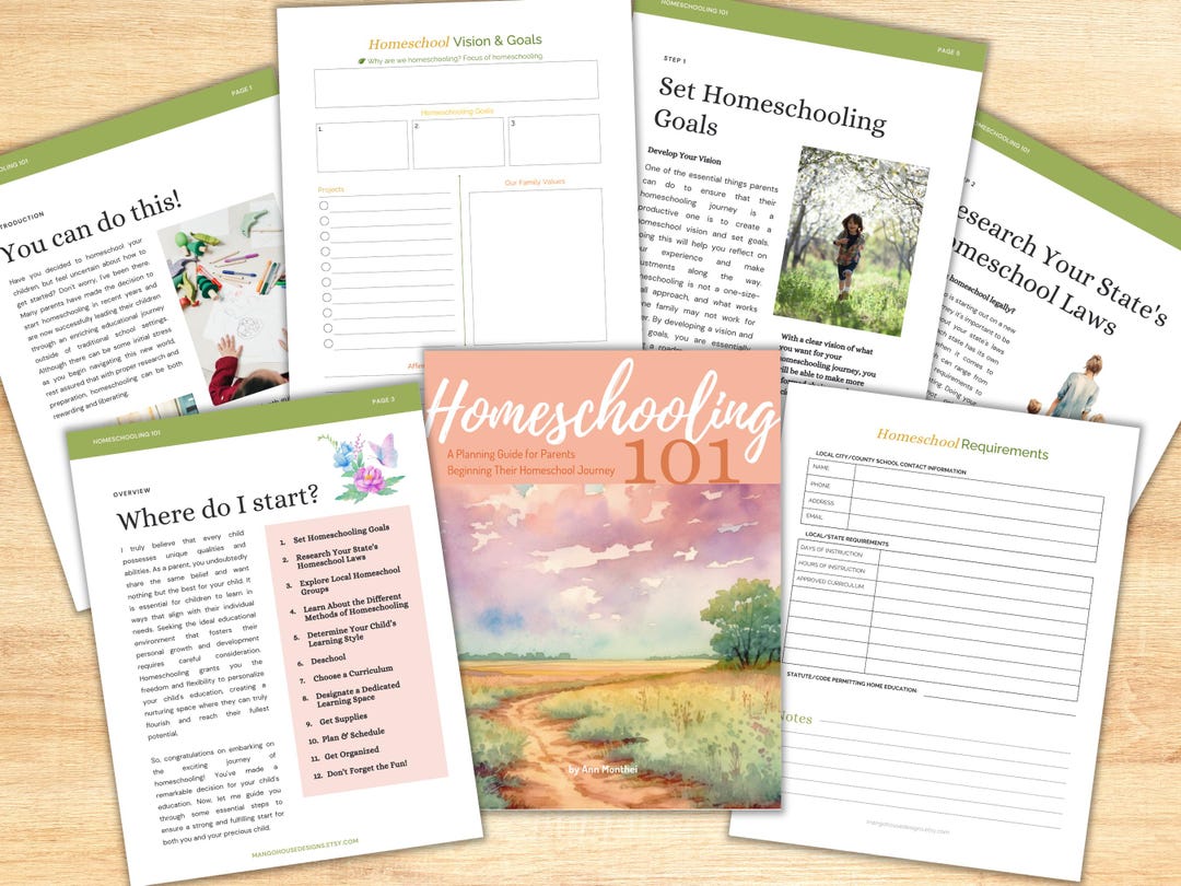 Homeschooling 101 Planning Guide: Beginner's Workbook - Etsy