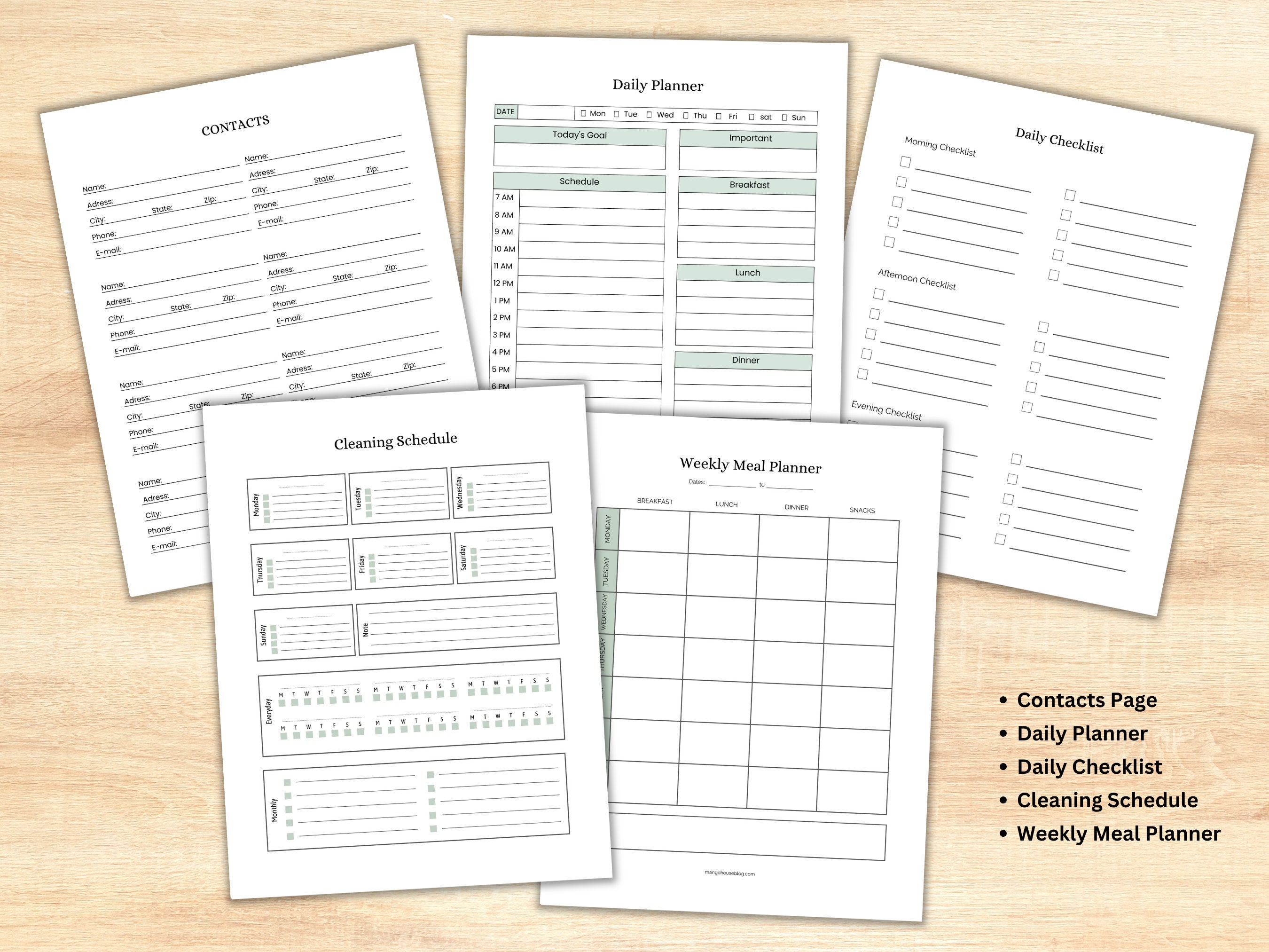 Homeschool Planner Printable, 2024-2025 Homeschool Planner Bundle ...