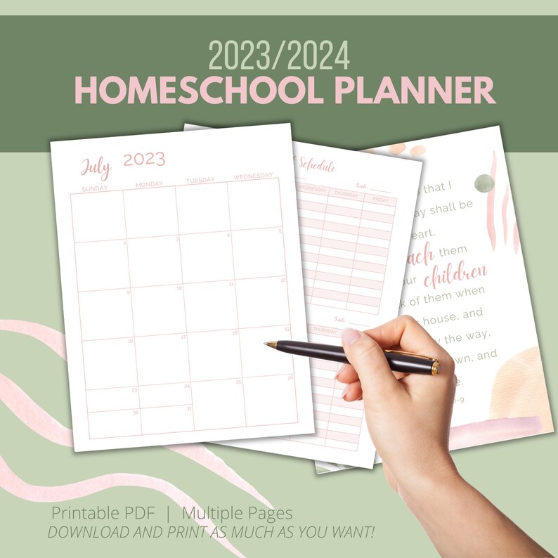 Homeschool Planner, Homeschool Planner Printable, Homeschool Planner ...