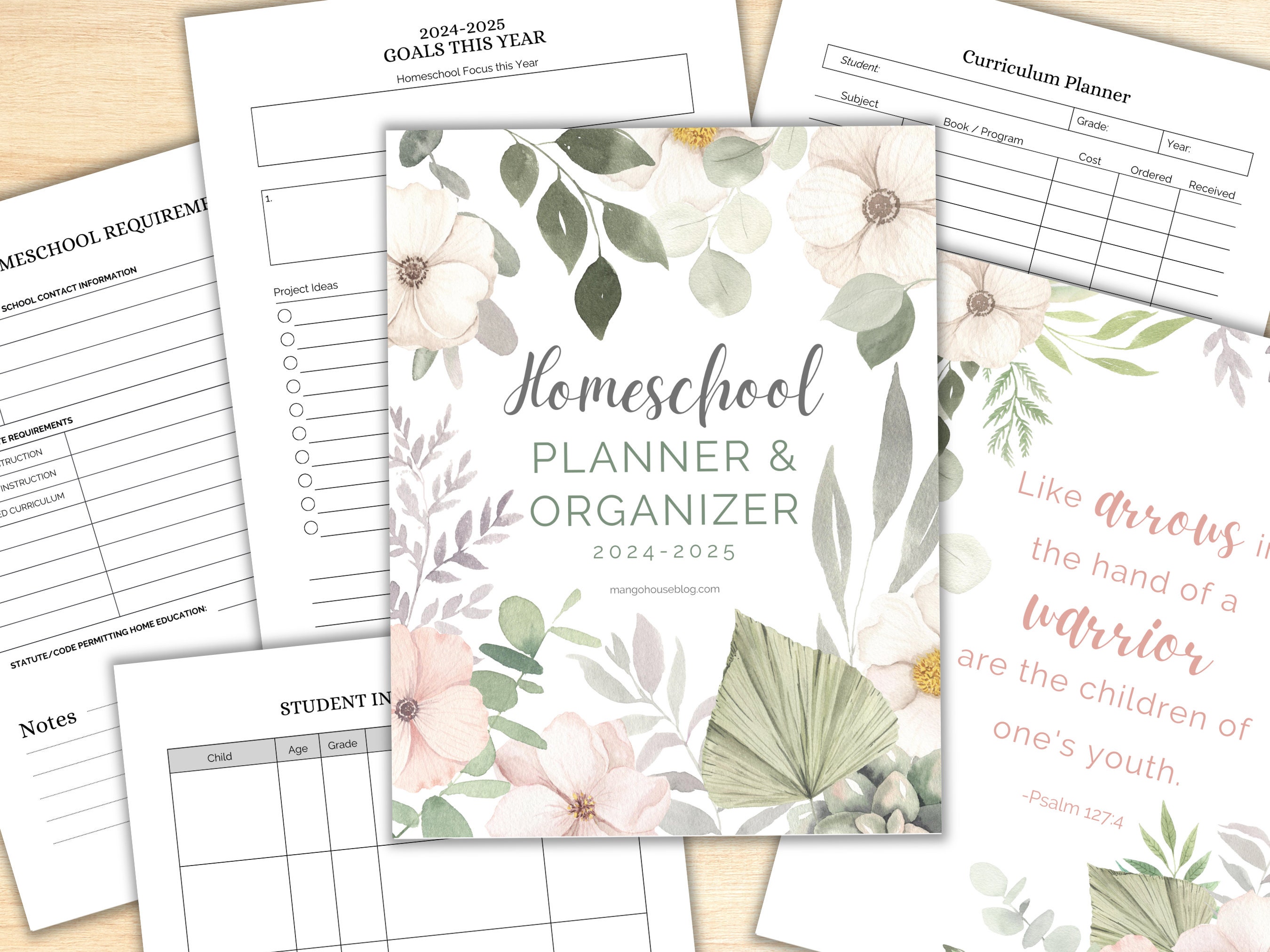 Homeschool Planner Printable, 2024-2025 Homeschool Planner Bundle ...