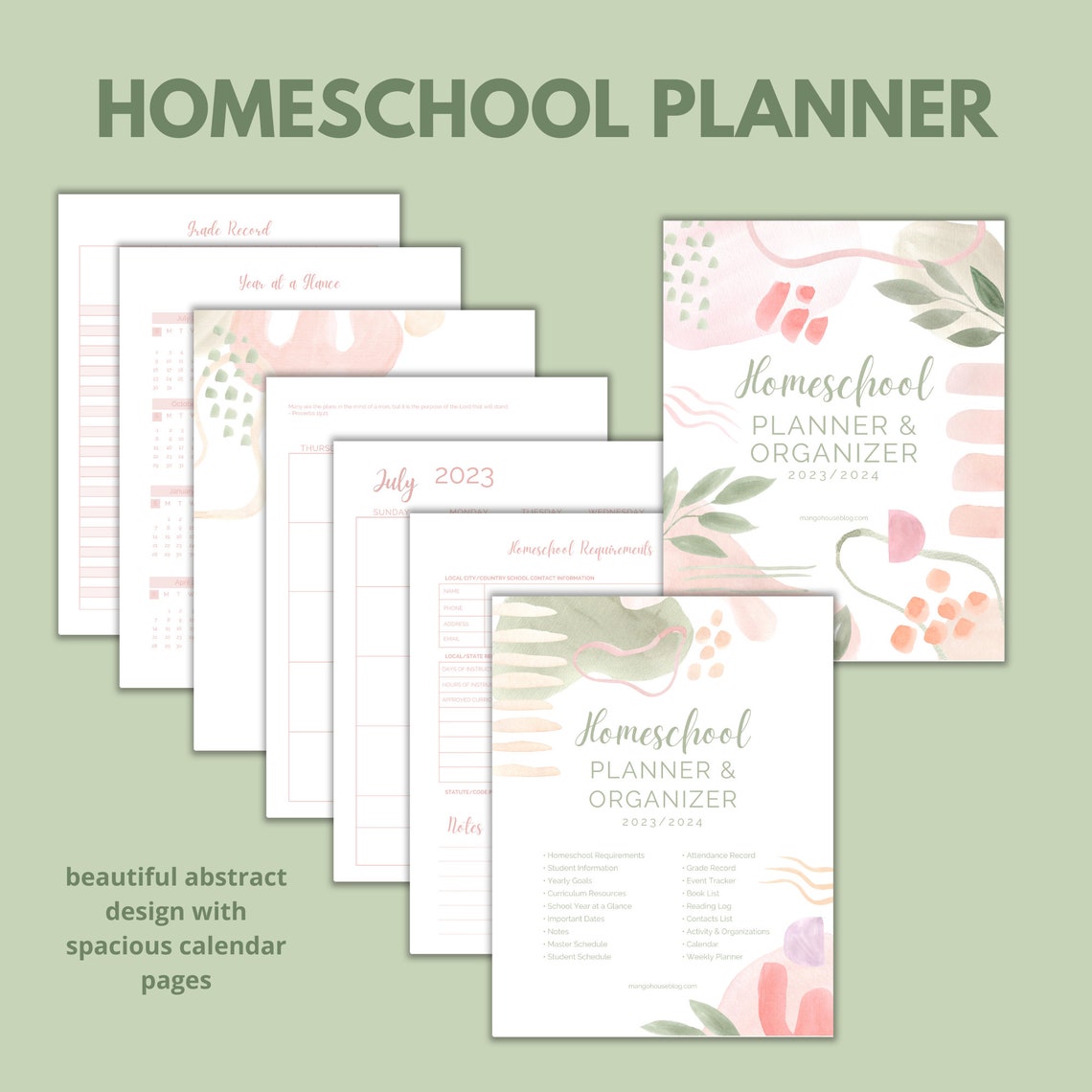 Homeschool Planner, Homeschool Planner Printable, Homeschool Planner ...