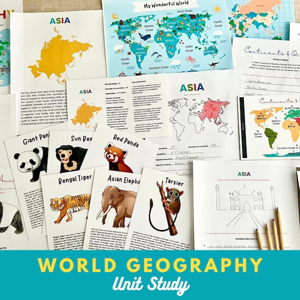 50 States Unit Study, US Fifty States and Capitals Workbook, 50 States ...