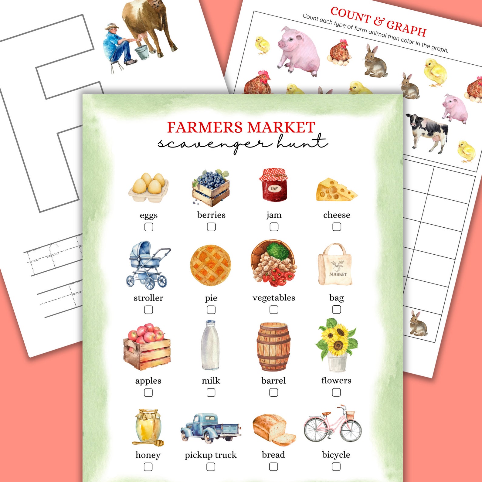 Farm Animals Unit Study, Farmactivity Bundle, Farm Learning, Farm ...