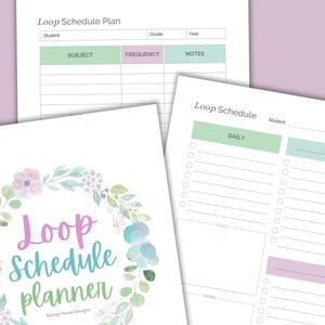 Homeschool Loop Schedule Planner: Printable PDF - Etsy