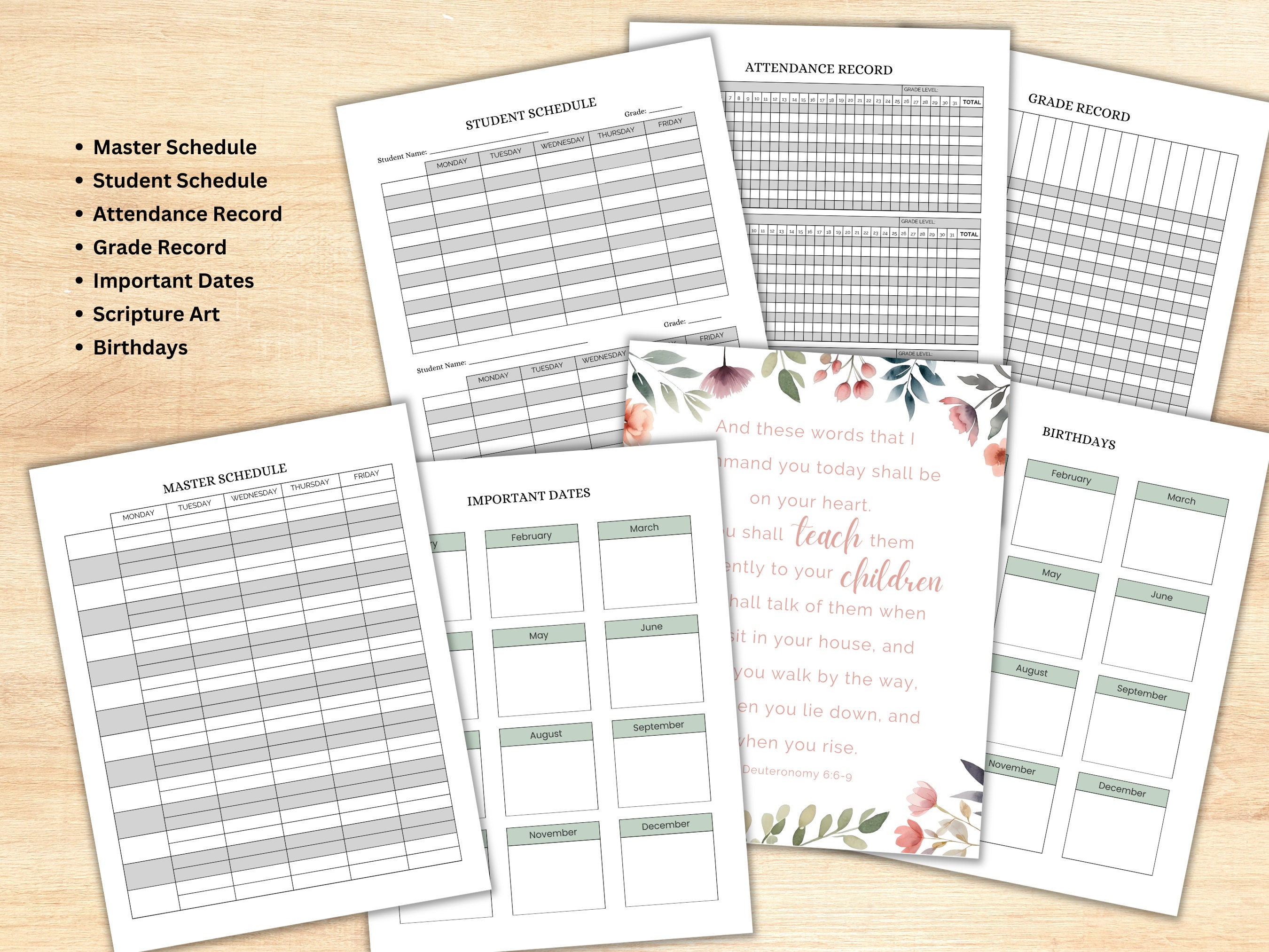 Homeschool Planner Printable, 2024-2025 Homeschool Planner Bundle ...