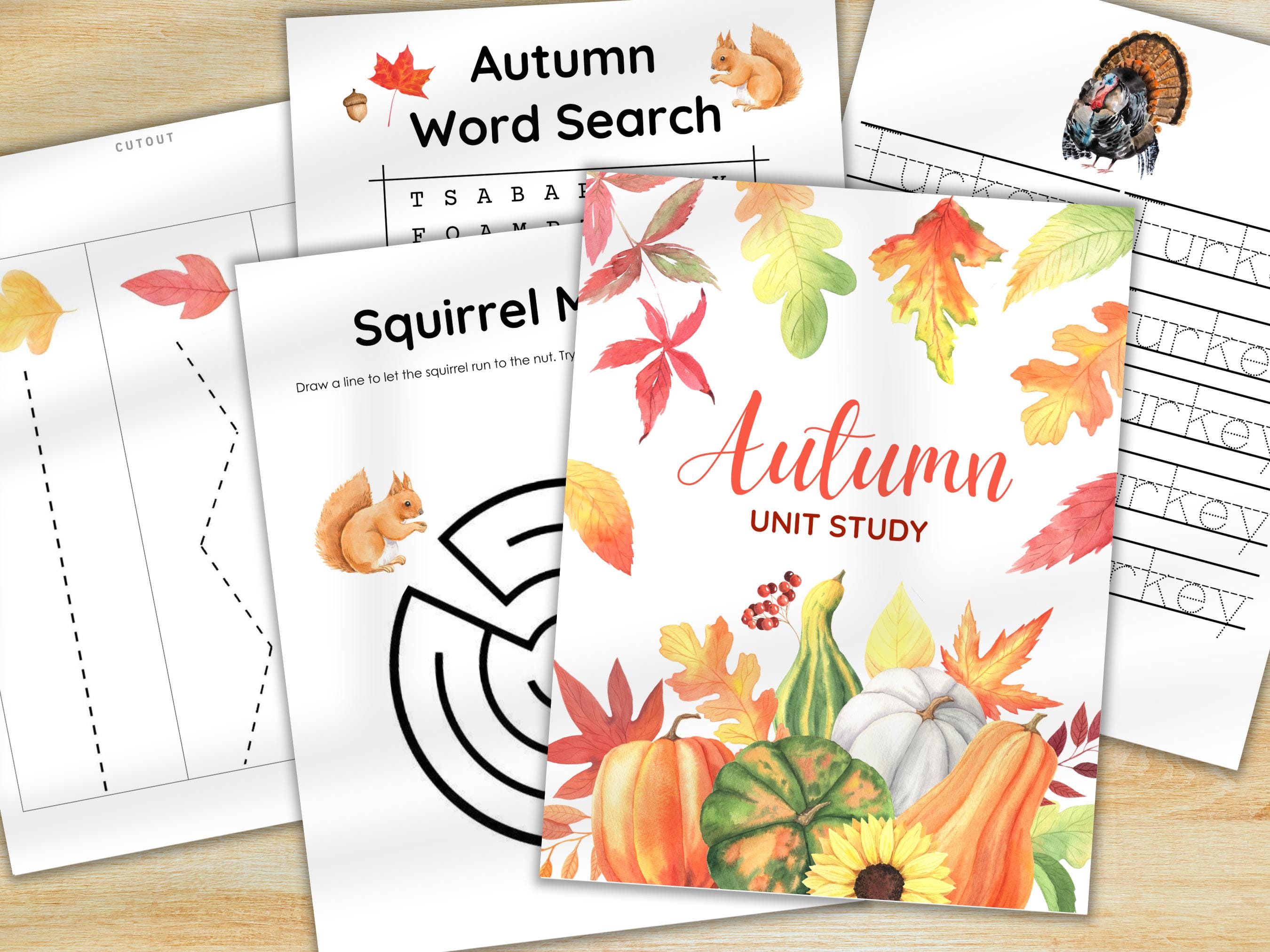 Fall Homeschool Printables: Autumn Nature Study, Leaf Identification ...
