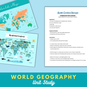 World Geography Unit Study: Continents, Animals, and Fact Cards - Etsy